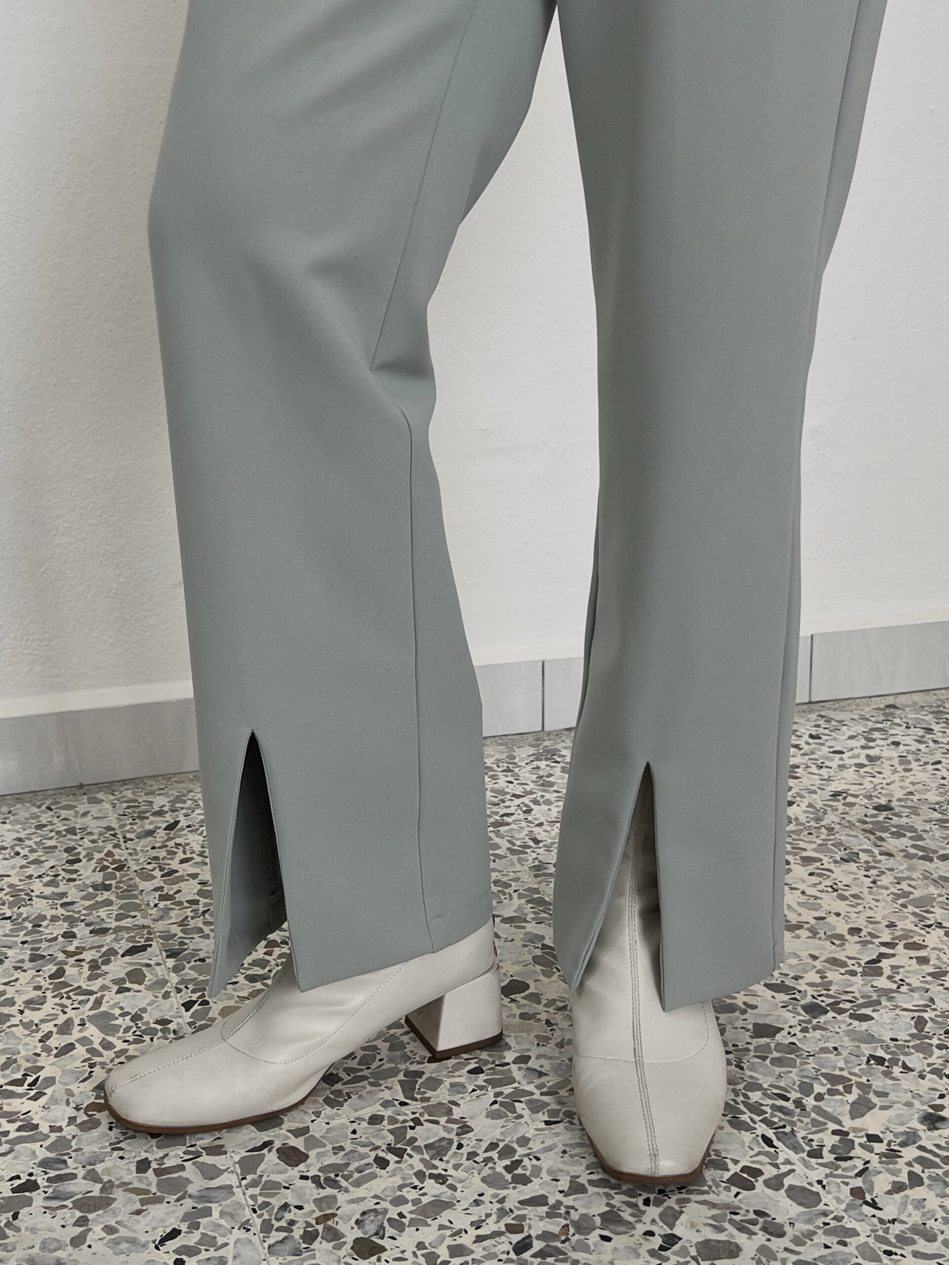 Front Slit Pants in Mint – Bumi Studio